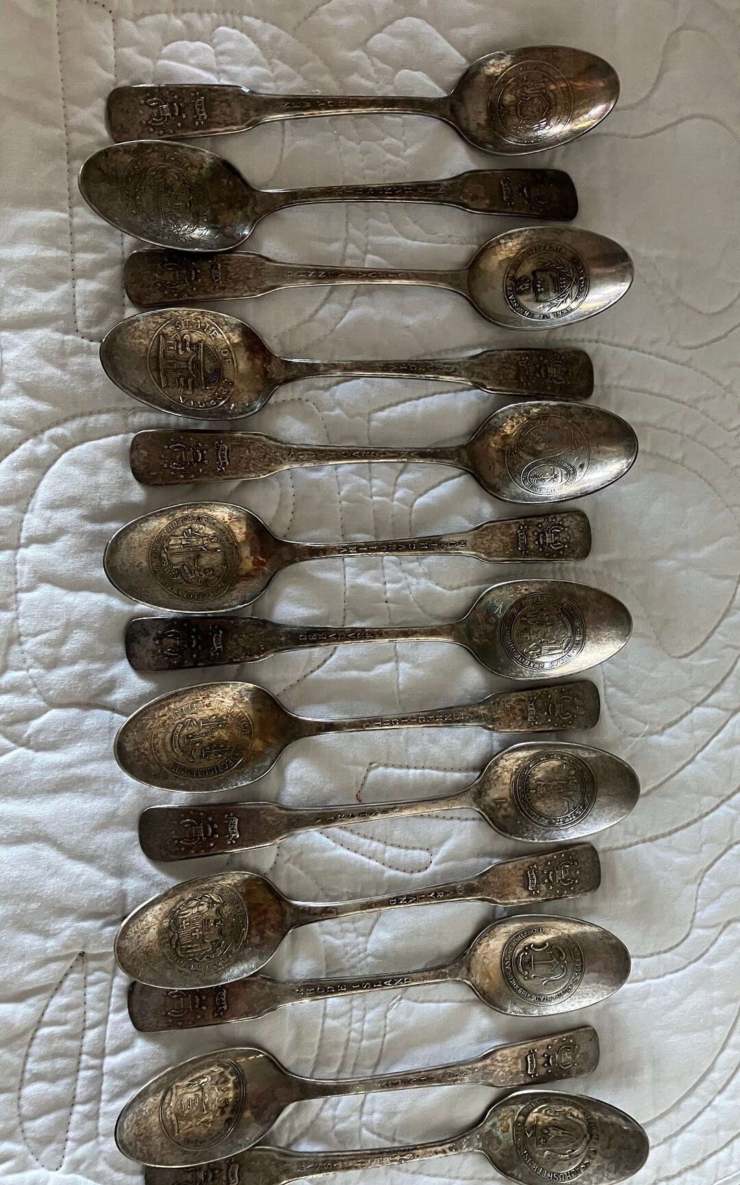 13 Original Colonies Spoons Set - Etsy