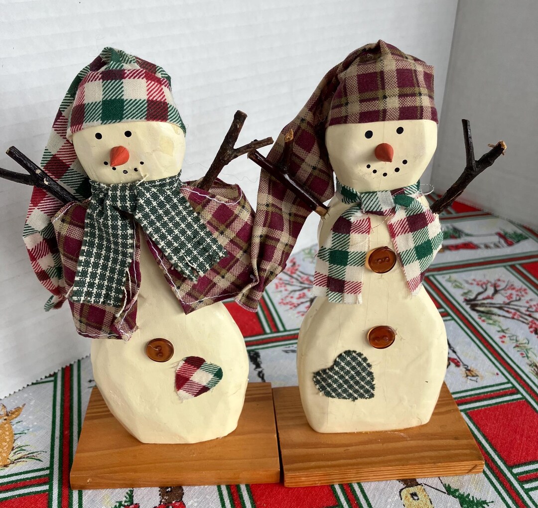 Mr. and Mrs. Snowman Home Interiors Vintage - Etsy