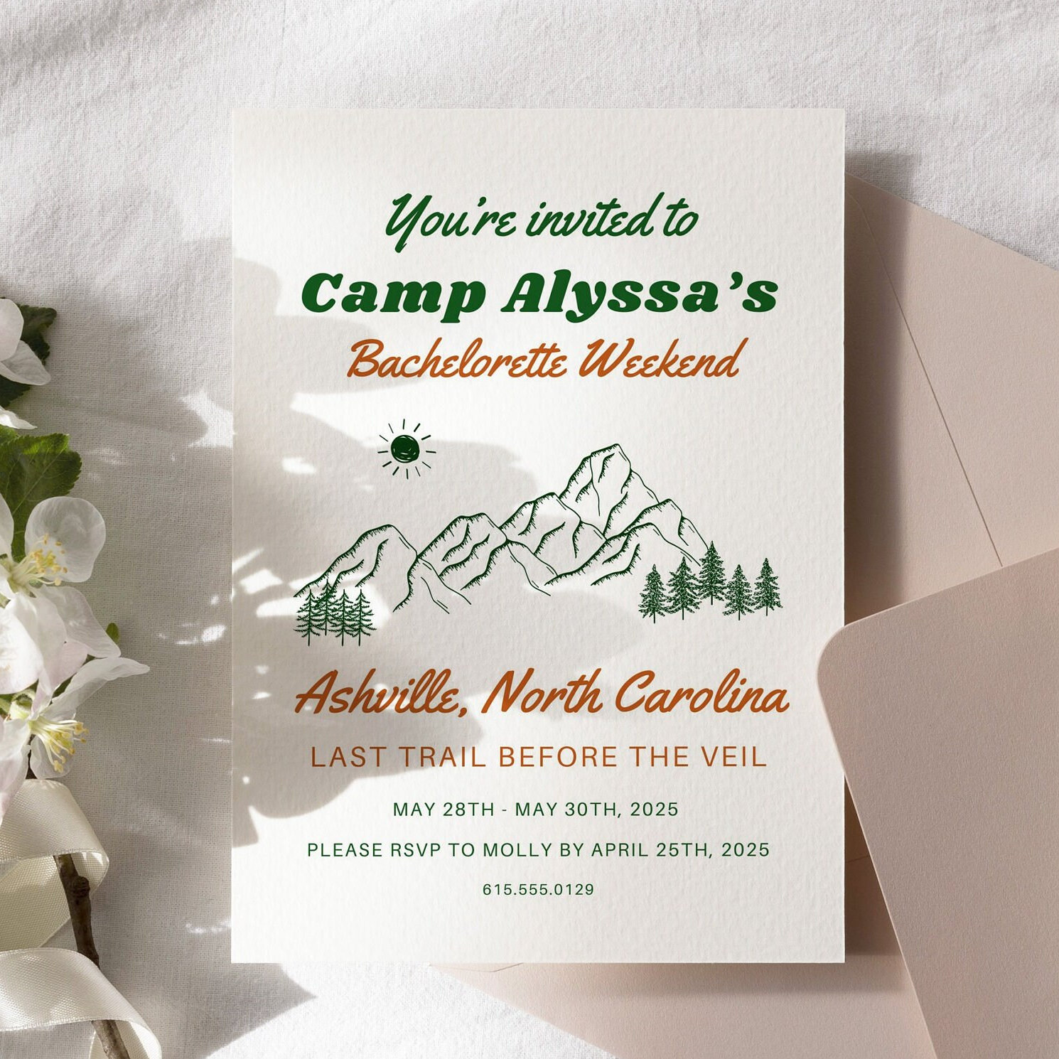Camp Bachelorette Itinerary, Invitation, Planner Retro Bachelorette ...