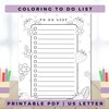 Printable Coloring Daily Planner, Productivity Planner, Daily Organizer ...
