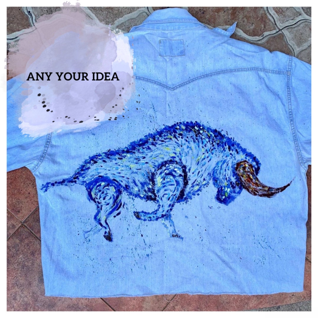 Personalised Denim Jacket, Custom Hand Painted Jacket, Hand Painted ...