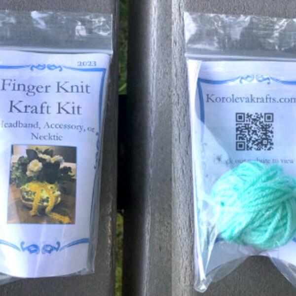 Finger Knitting Kit - Etsy