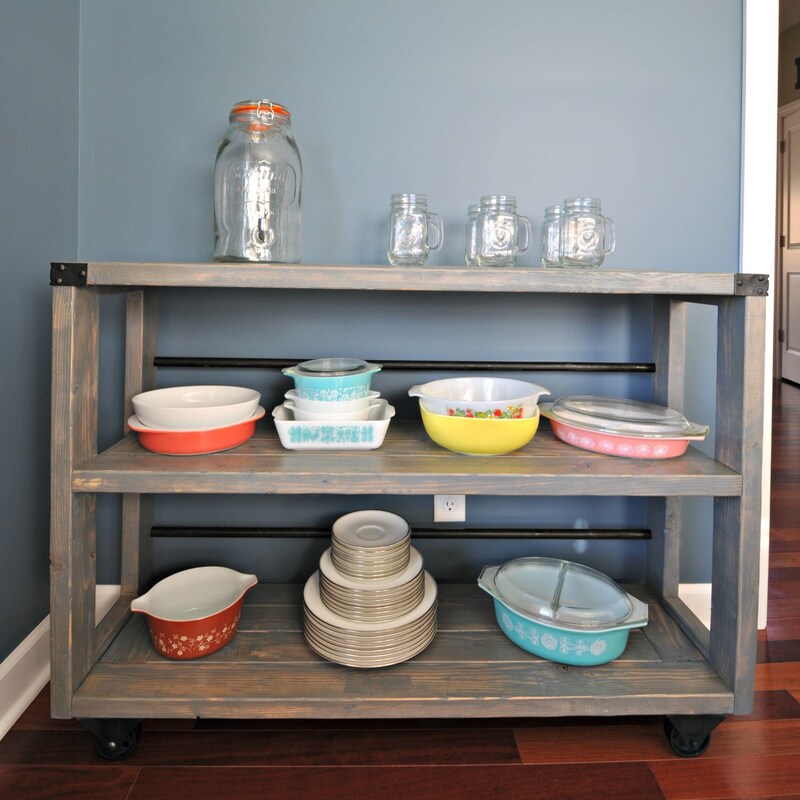 Rustic Bar Cart - Etsy