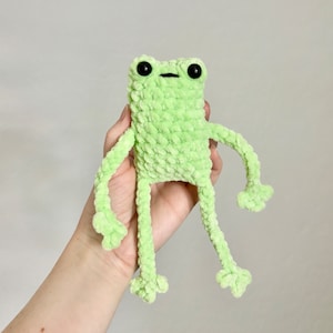 Crochet Leggy Frog Frog Plushies Amigurumi Stuffed Animal Froggie ...