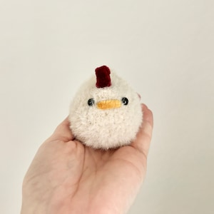Tiny Crochet Chicken | Chicken Plushie | Farmhouse Chicken | Handmade ...
