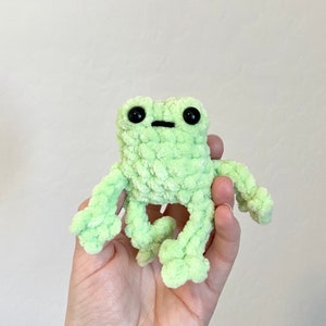 Crochet Baby Leggy Frog | Frog Plushies | Amigurumi | Stuffed Animal ...
