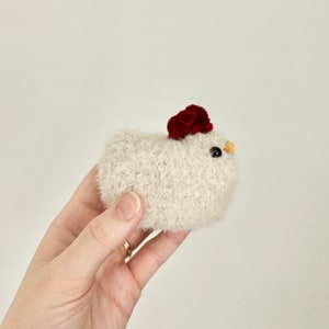 Tiny Crochet Chicken | Chicken Plushie | Farmhouse Chicken | Handmade ...