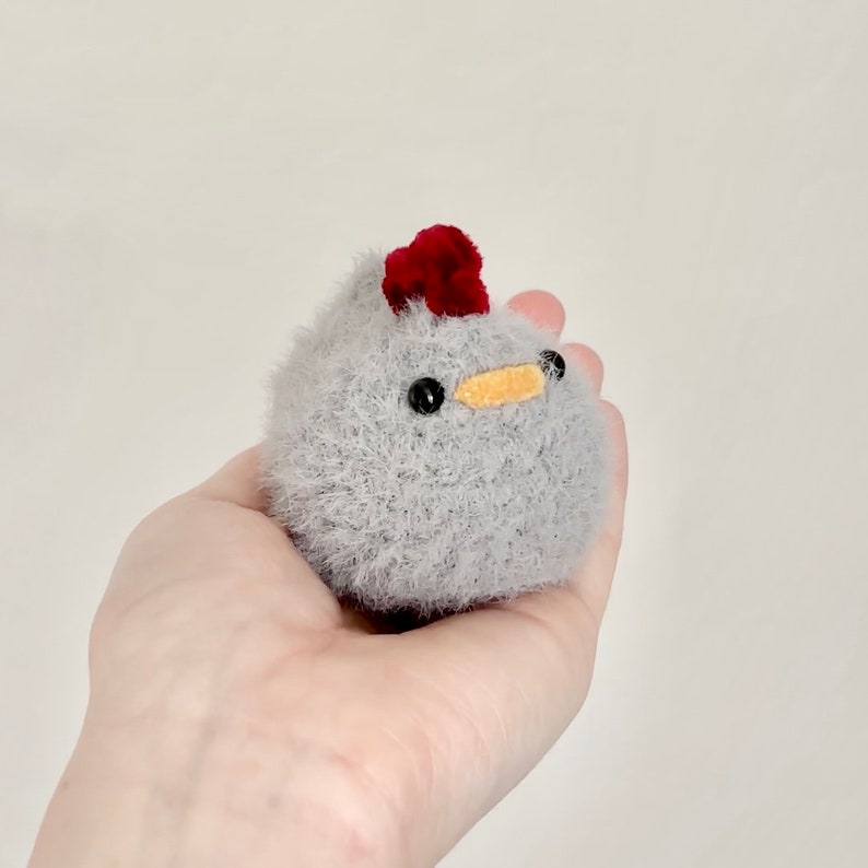 Tiny Crochet Chicken Chicken Plushie Farmhouse Chicken Handmade Home ...