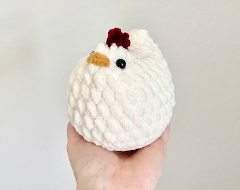 Tiny Crochet Chicken Chicken Plushie Farmhouse Chicken Handmade Home ...