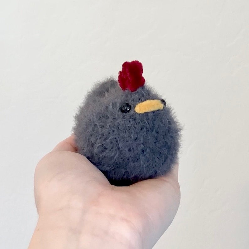 Tiny Crochet Chicken Chicken Plushie Farmhouse Chicken Handmade Home ...