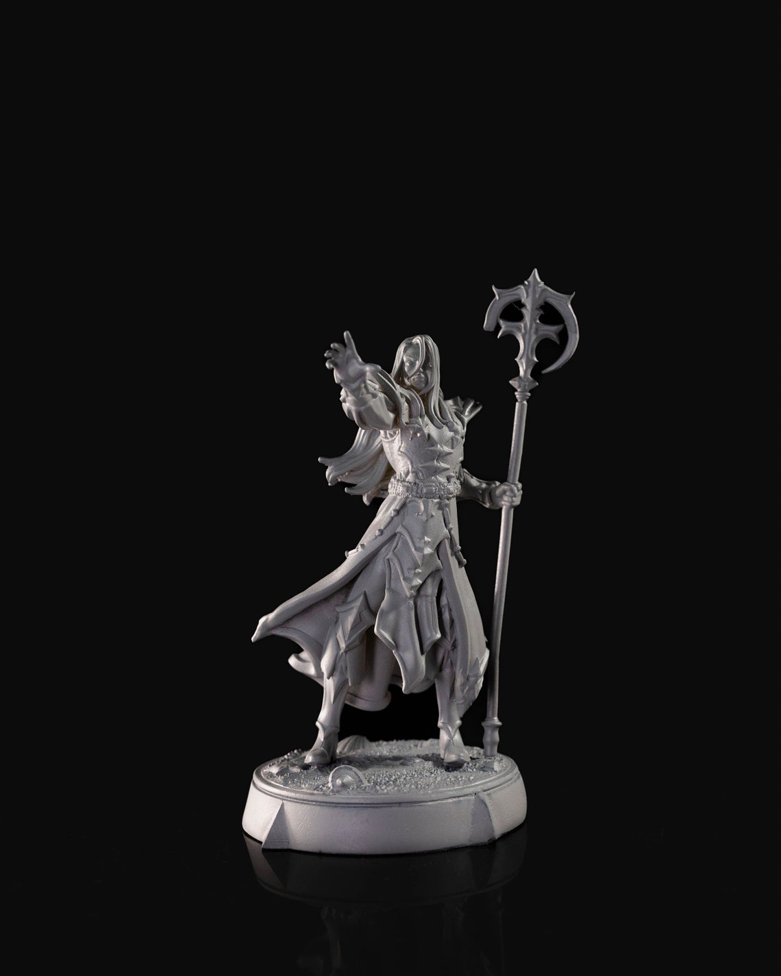 Fade Ashenson Drow Sorcerer Miniature: 3D Printed TTRPG Mini (25mm ...
