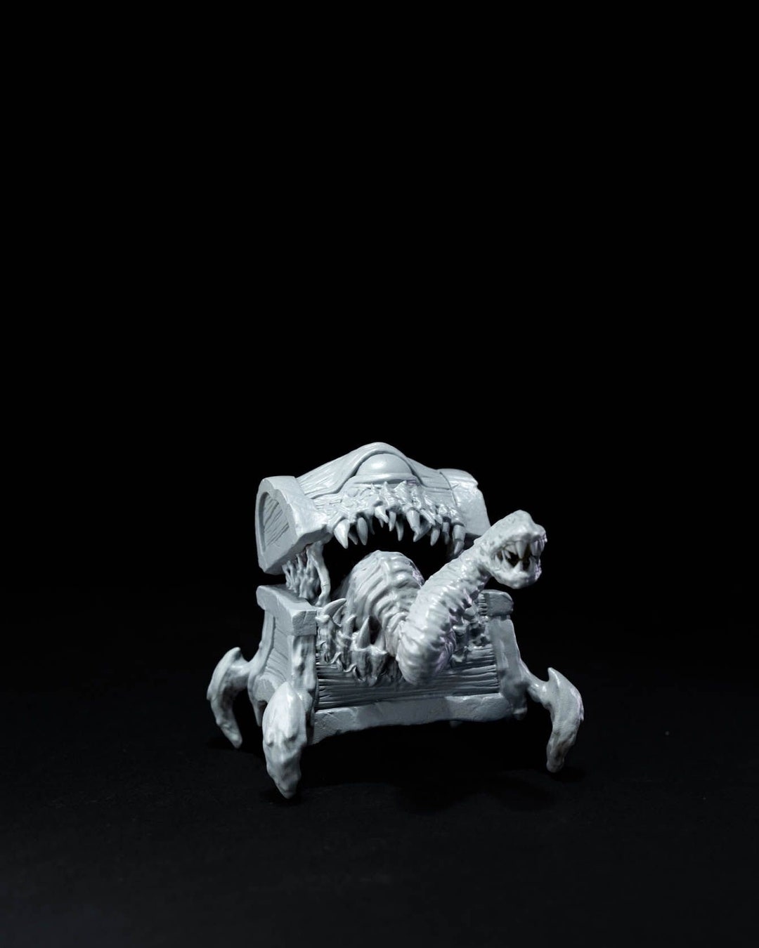 Dnd Mimic Treasure Chest Miniature: Resin TTRPG Mini for Painting - Etsy