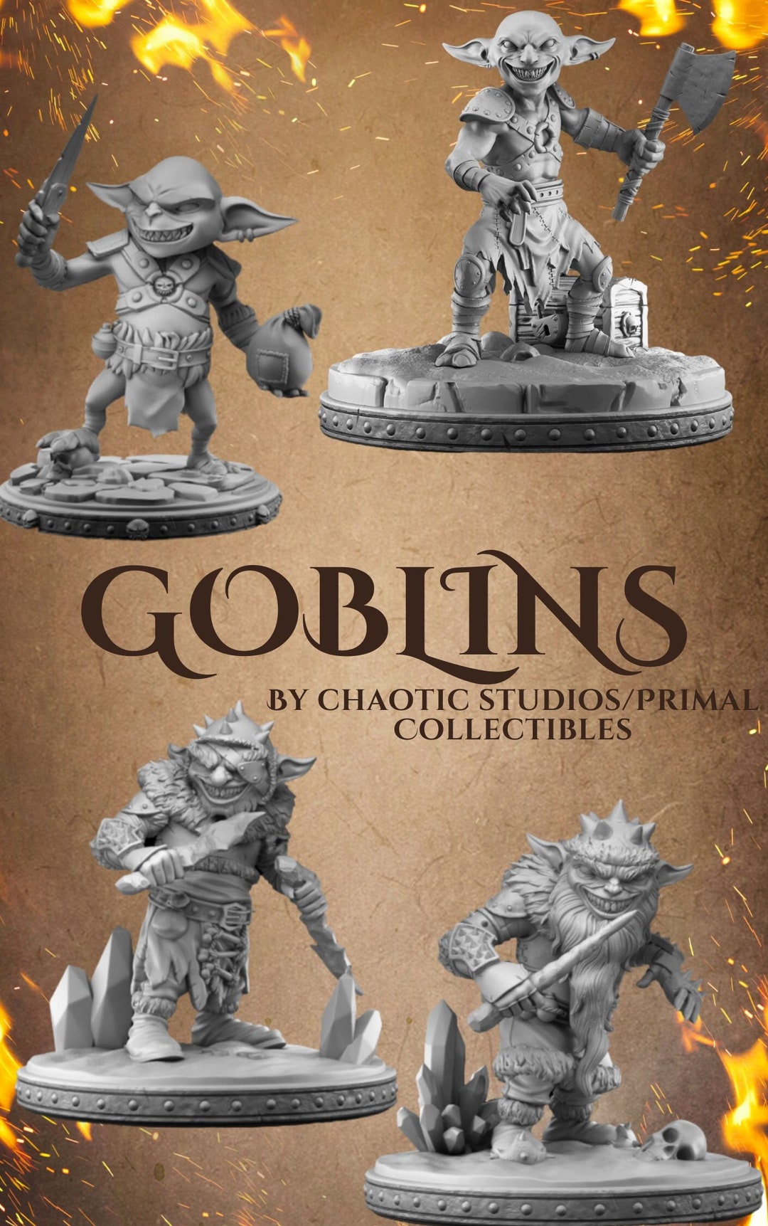 Goblins 3D Printed Minis - Etsy