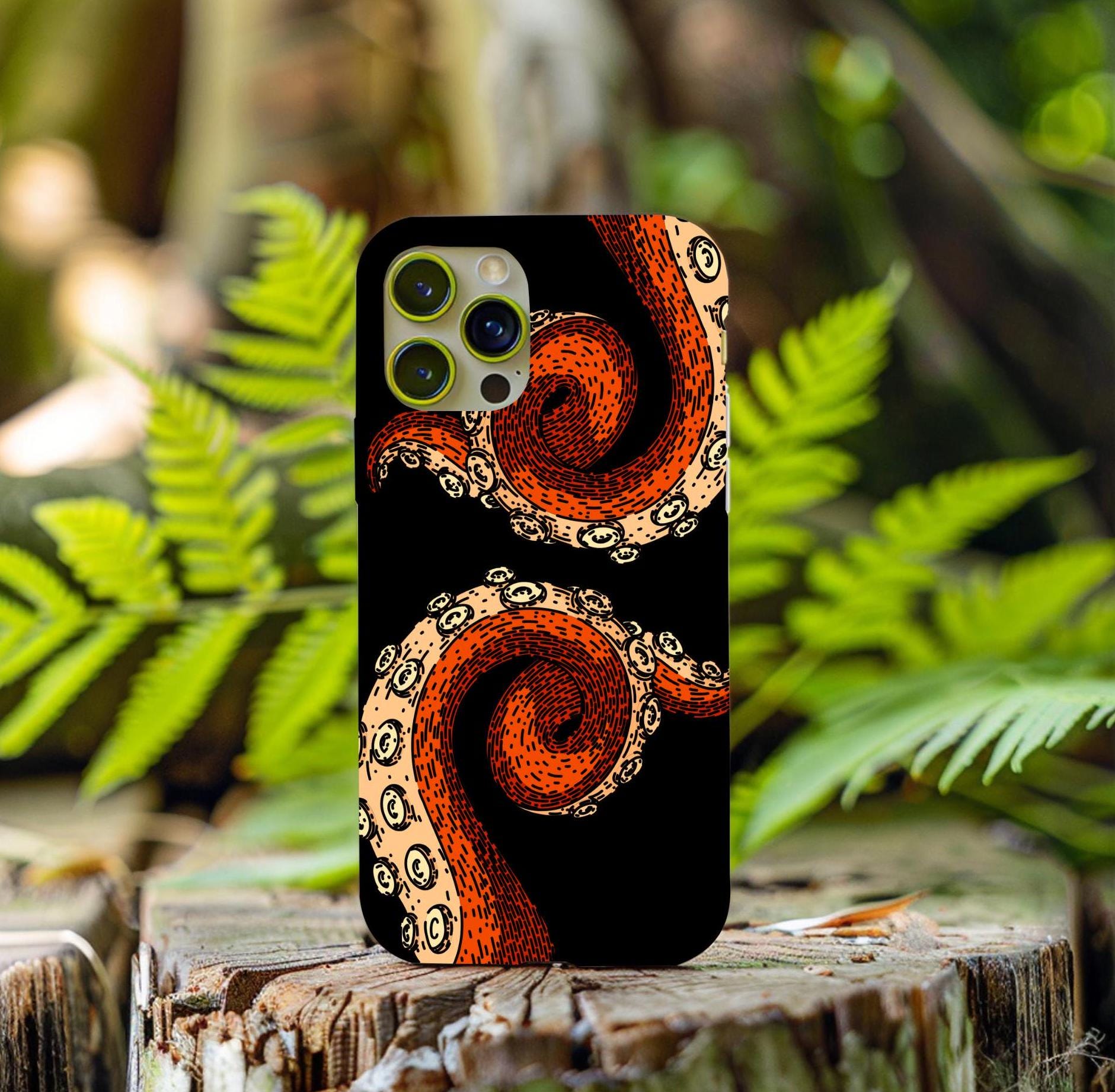 Octopus Tentacles FLEXIBLE iPhone Case, Octopus Ocean Life Art Cell ...