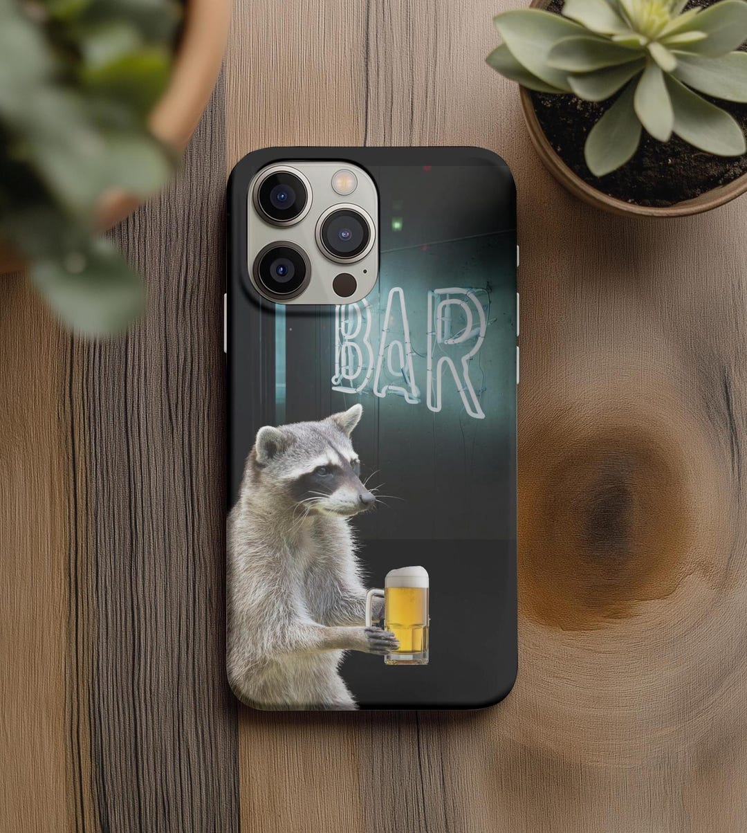 Beer Drinking Raccoons Flexible iPhone Case | Funny Raccoon Cell Phone ...