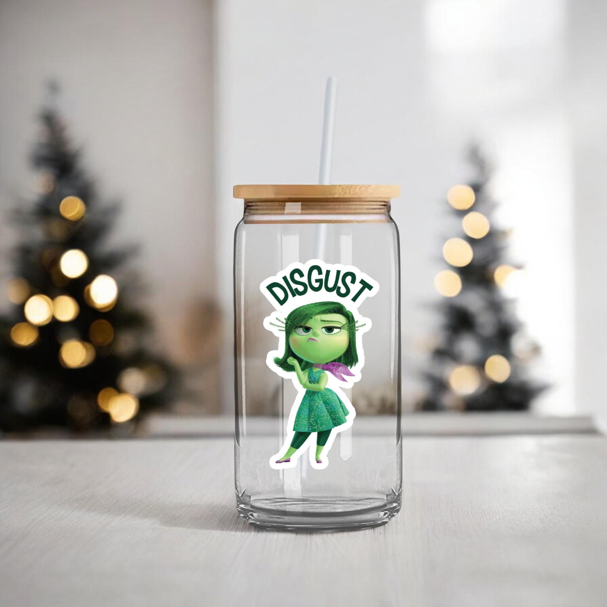 Inside Out Character Glass Cups, Christmas Gifts, Holiday Cup Gifts ...