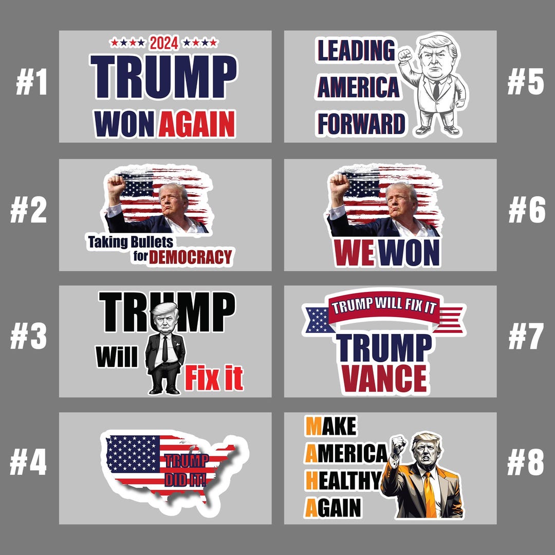 Donald Trump Uv Dtf Sticker, No Need Heat Press, Next Day Ships ...