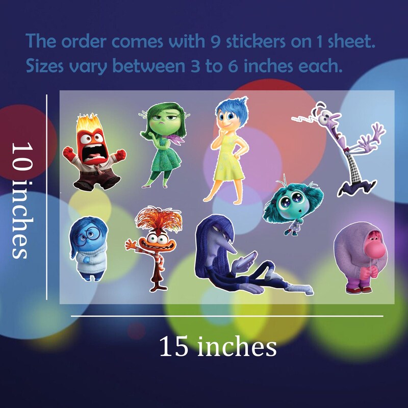 Inside Out 2 Stickers - Etsy