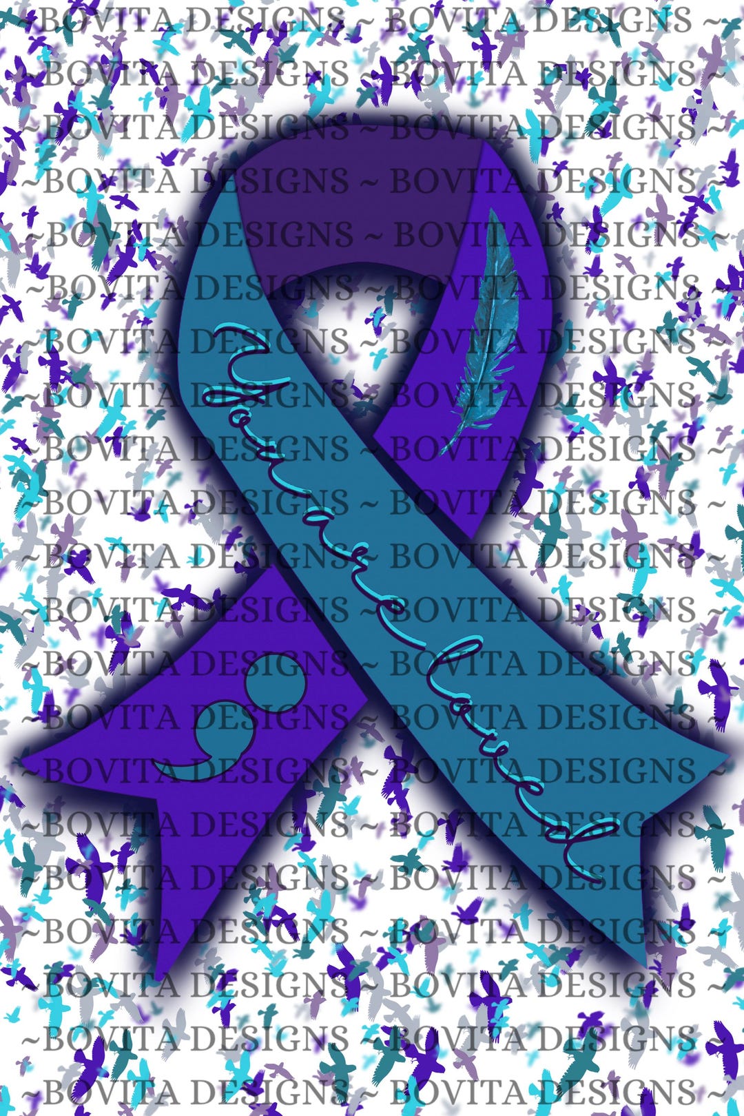 Ribbon of Resilience- Suicide Awareness Poster - Etsy