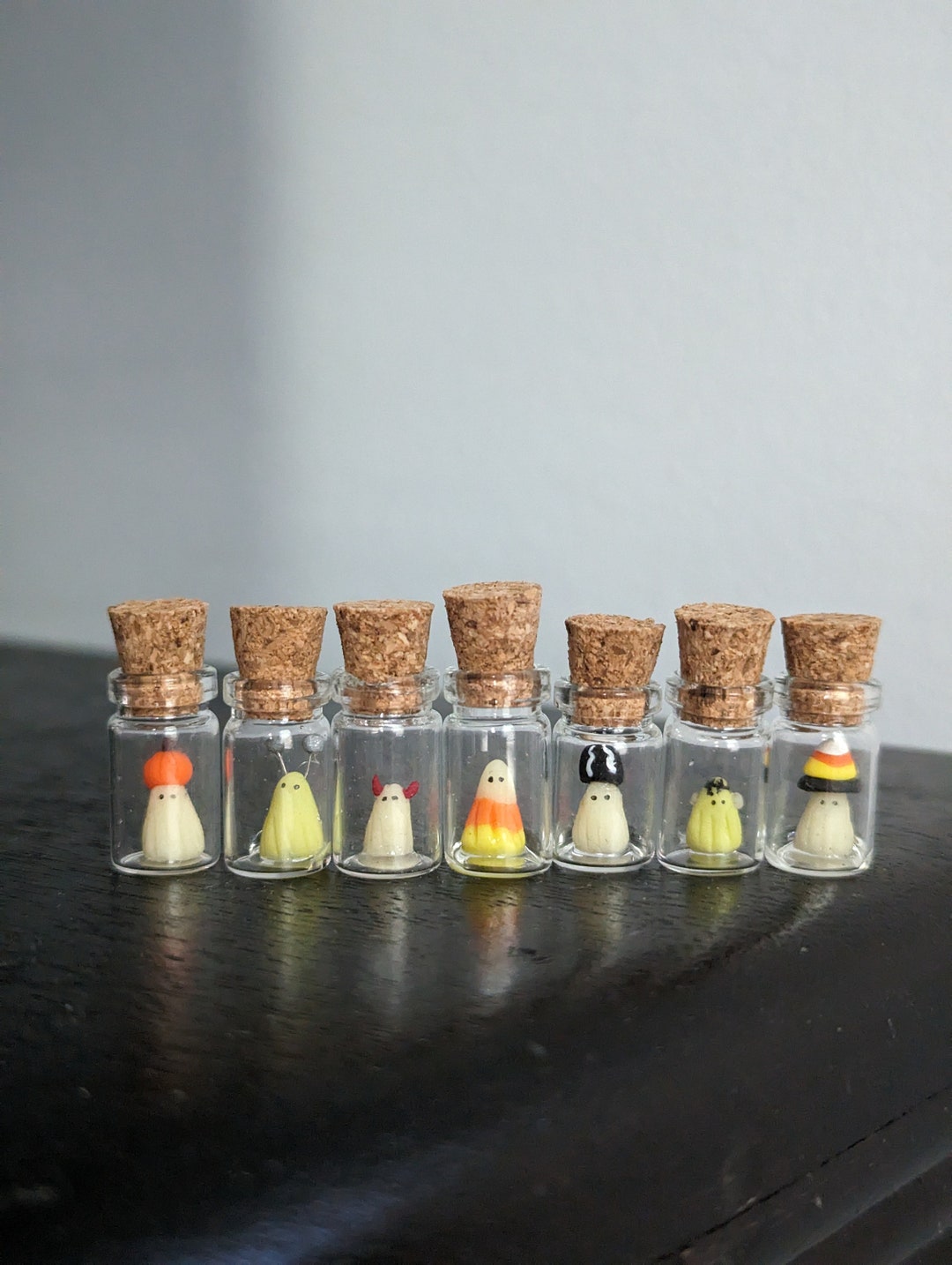 Mini Trick or Treaters, Ghost in a Bottle, Mini Ghost - Etsy