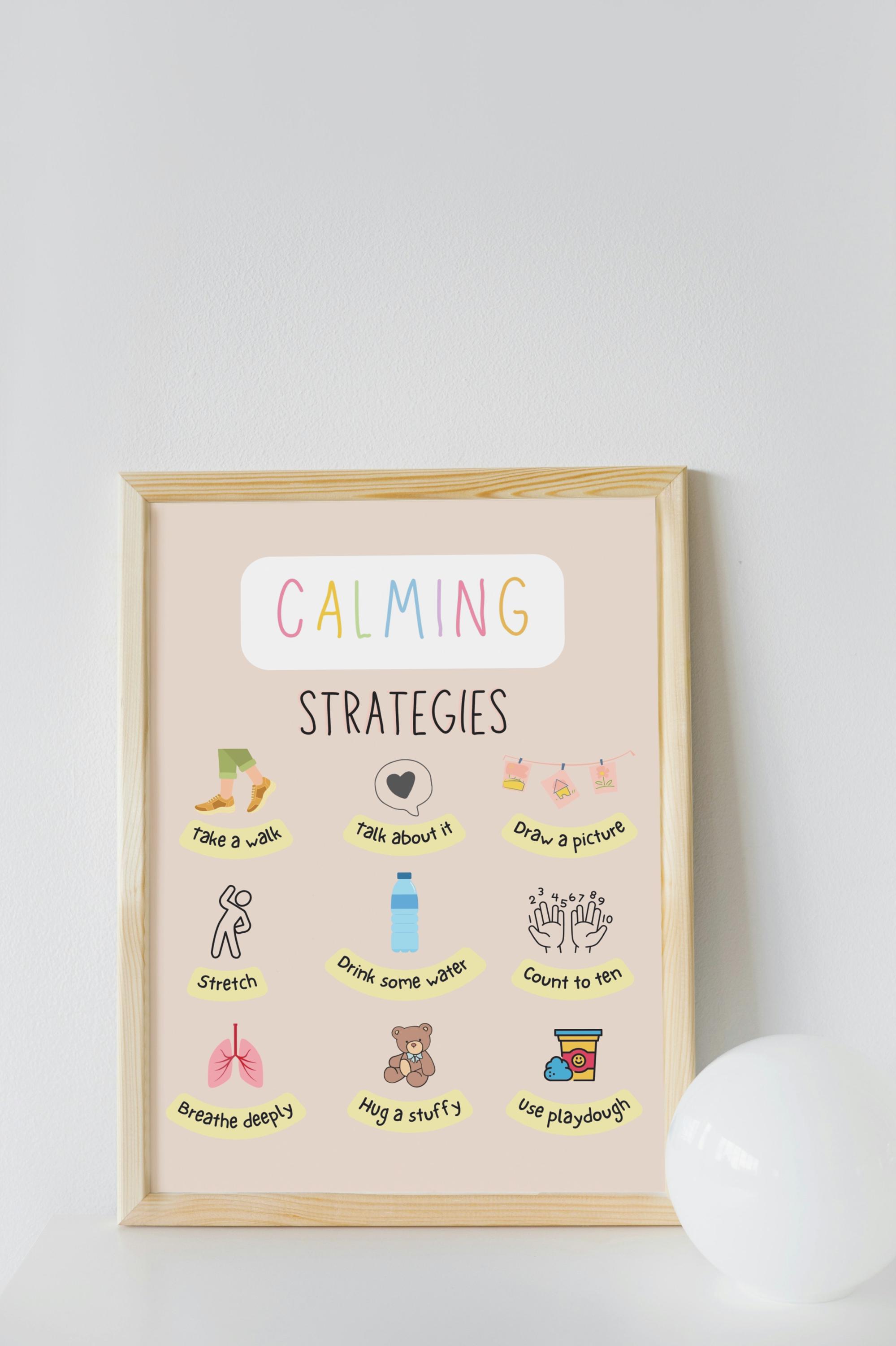 Calm Corner Posters Set: Mindfulness, Breathing Strategies (digital ...
