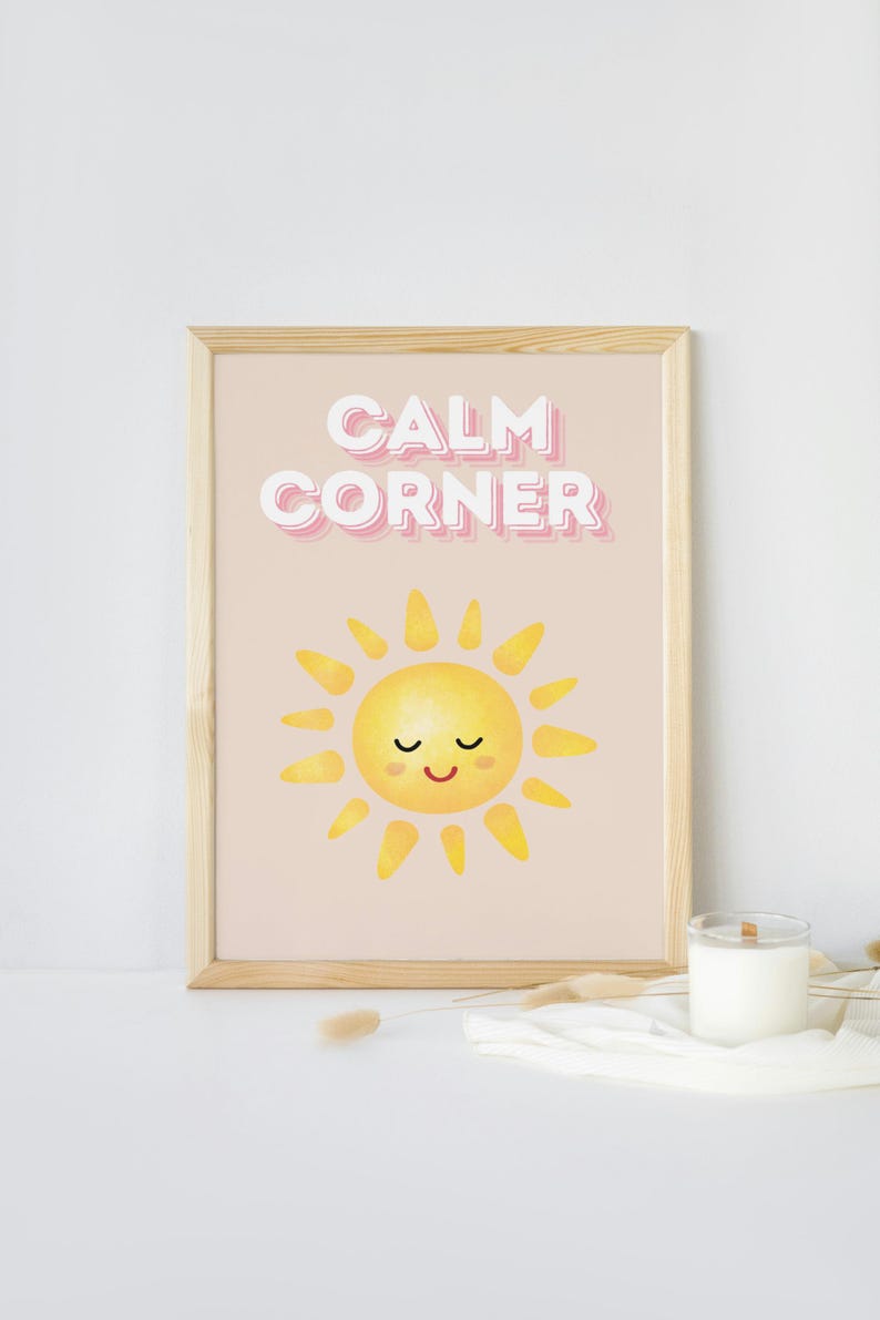 Calm Corner Posters Set: Mindfulness, Breathing Strategies (digital ...