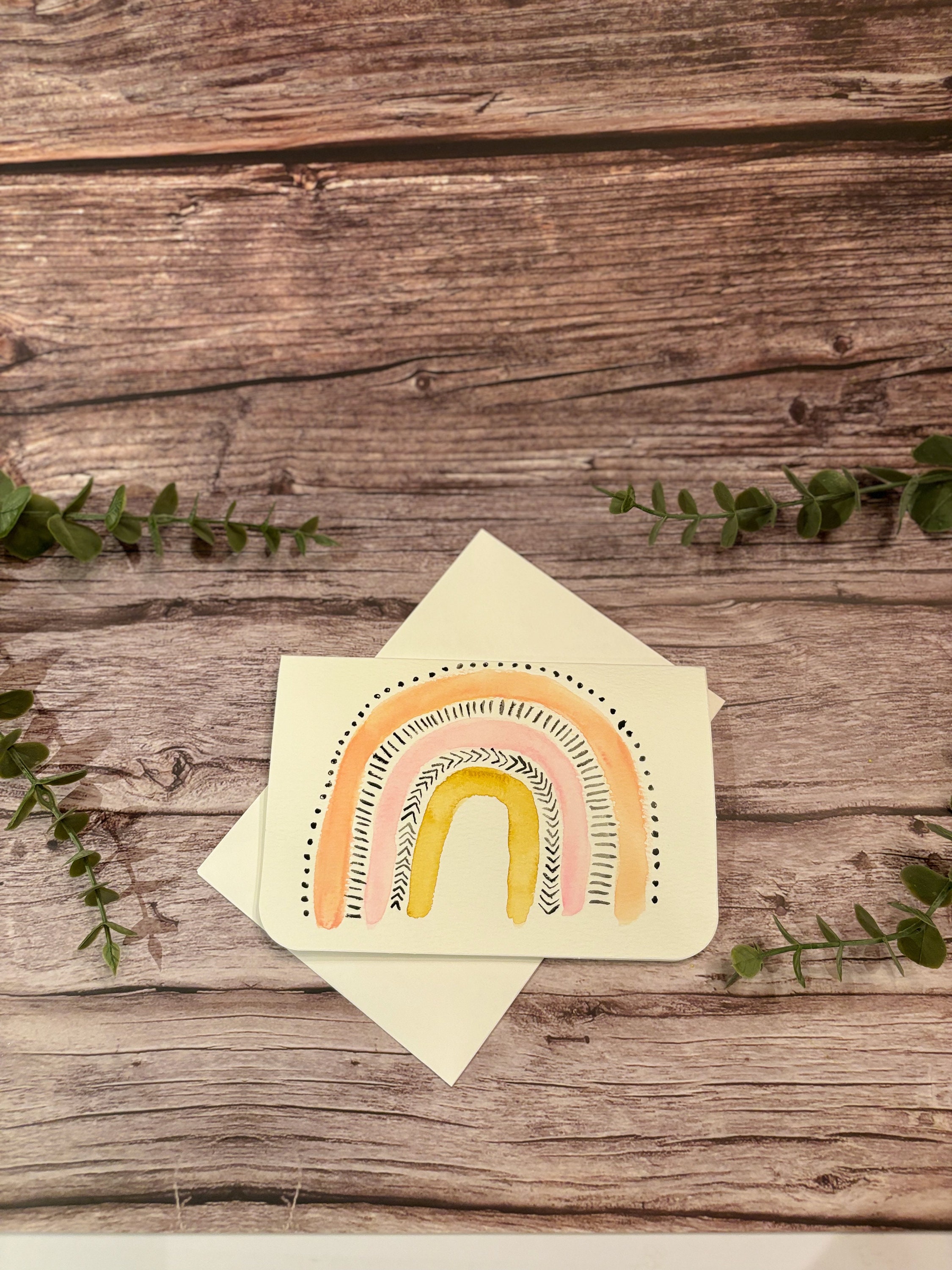 Hand Painted Sunshine Watercolor Cards, Boho Cards, Watercolor Cards ...