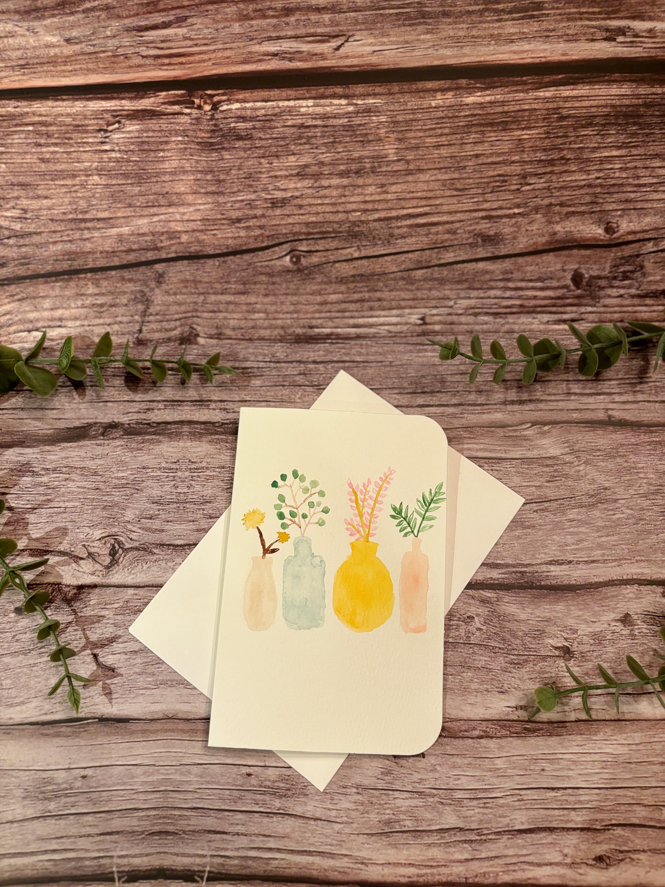 Hand Painted Sunshine Watercolor Cards, Boho Cards, Watercolor Cards ...