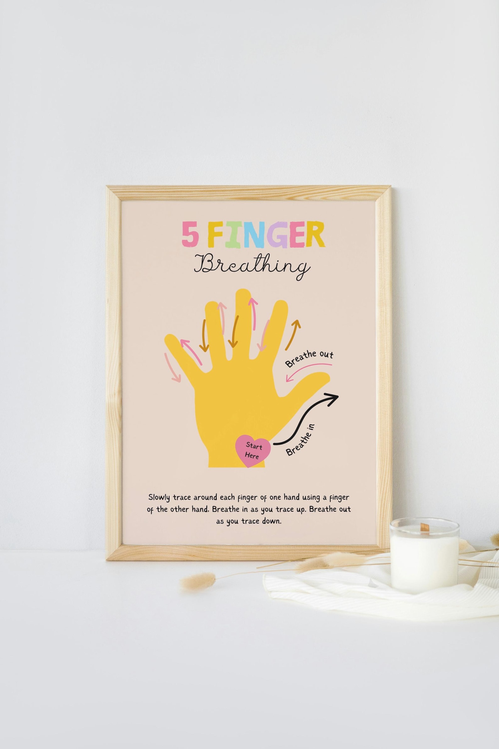 Calm Corner Posters Set: Mindfulness, Breathing Strategies (digital ...