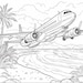 Coloring Transportation Adventures Printable Sheets of Cars, Boats ...