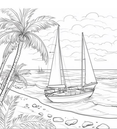 Coloring Transportation Adventures Printable Sheets of Cars, Boats ...