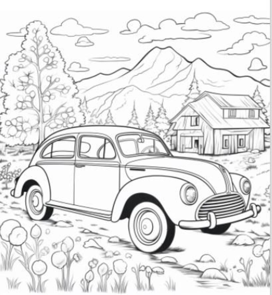 Coloring Transportation Adventures Printable Sheets of Cars, Boats ...
