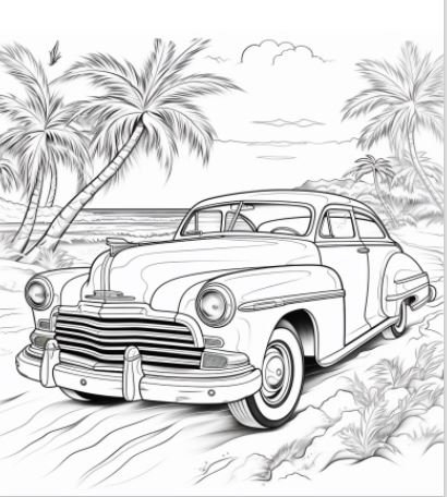 Coloring Transportation Adventures Printable Sheets of Cars, Boats ...