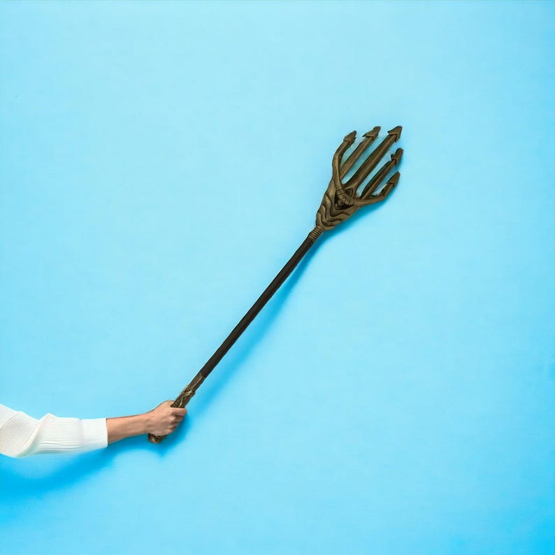 Big 146cm Trident Movie God of Sea Cosplay Legend Fork Plastic Toy ...