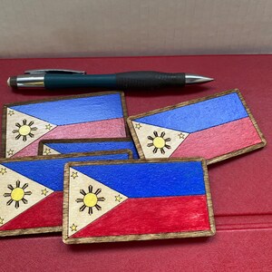 Philippine Flag & Jeepney Key Chains Engraved in Wood | Filipino ...