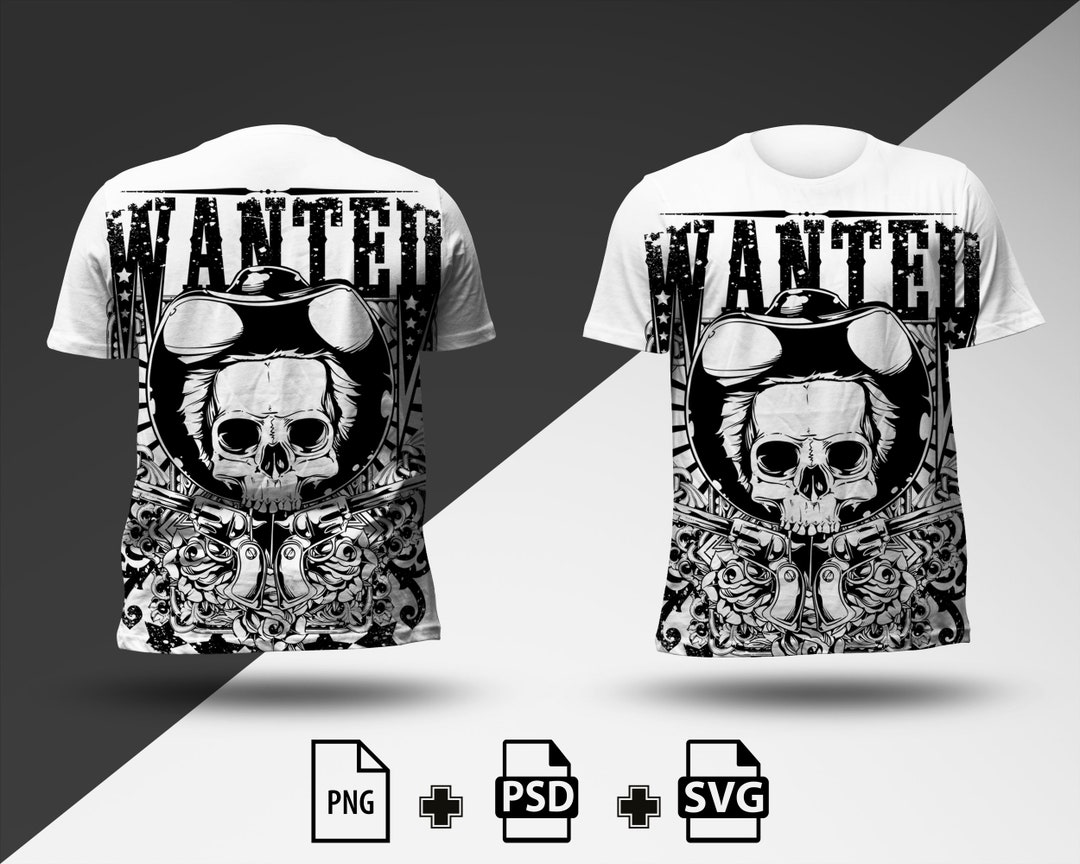 Digital Skull T Shirt Design Skull Svg Printable Vector Digital