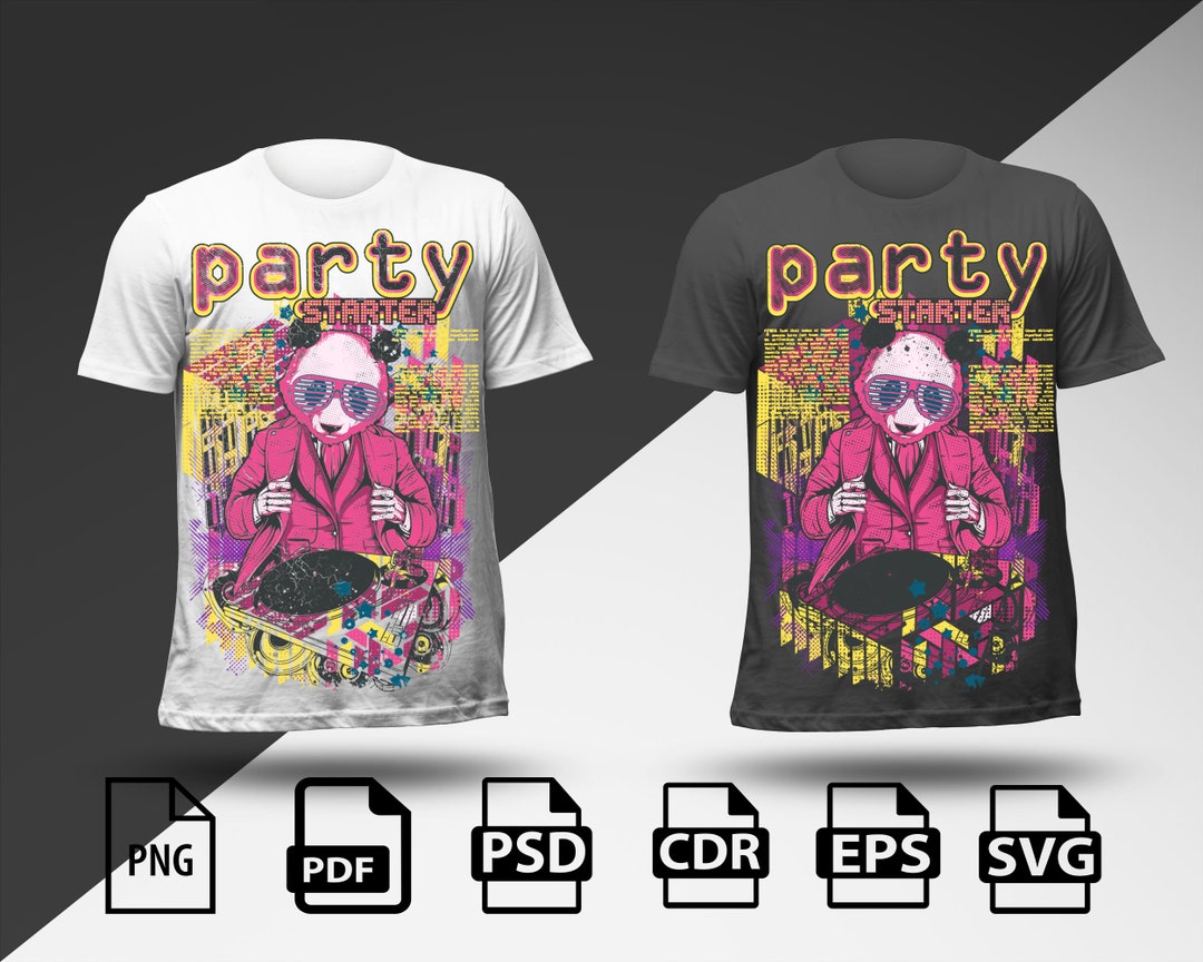Digital Party Tshirt Design | Party Printables| Printable Vector ...