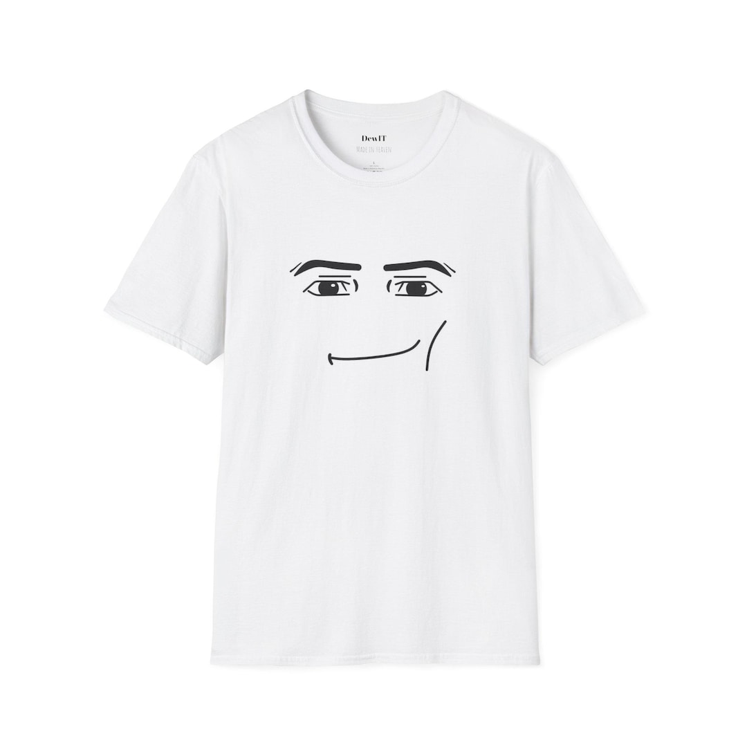 Roblox Chad Face T-shirt - Etsy