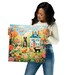 Paper Poster Playtime Art Vibrant Garden Scene, Playful Pets, Joyful ...