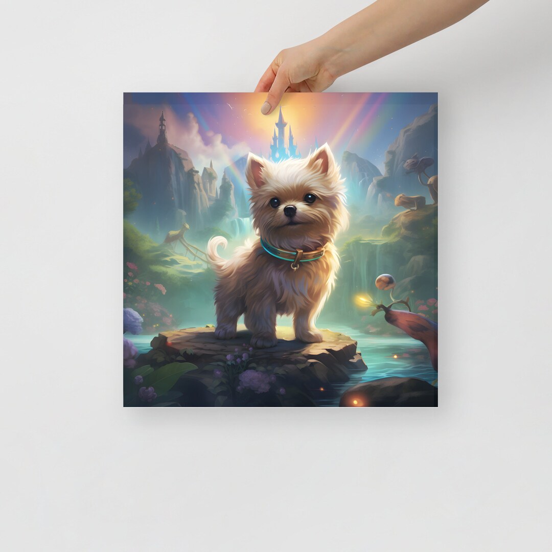 Pawsome Adventures Poster | Fantasy Pet Art | Digital Illustration ...