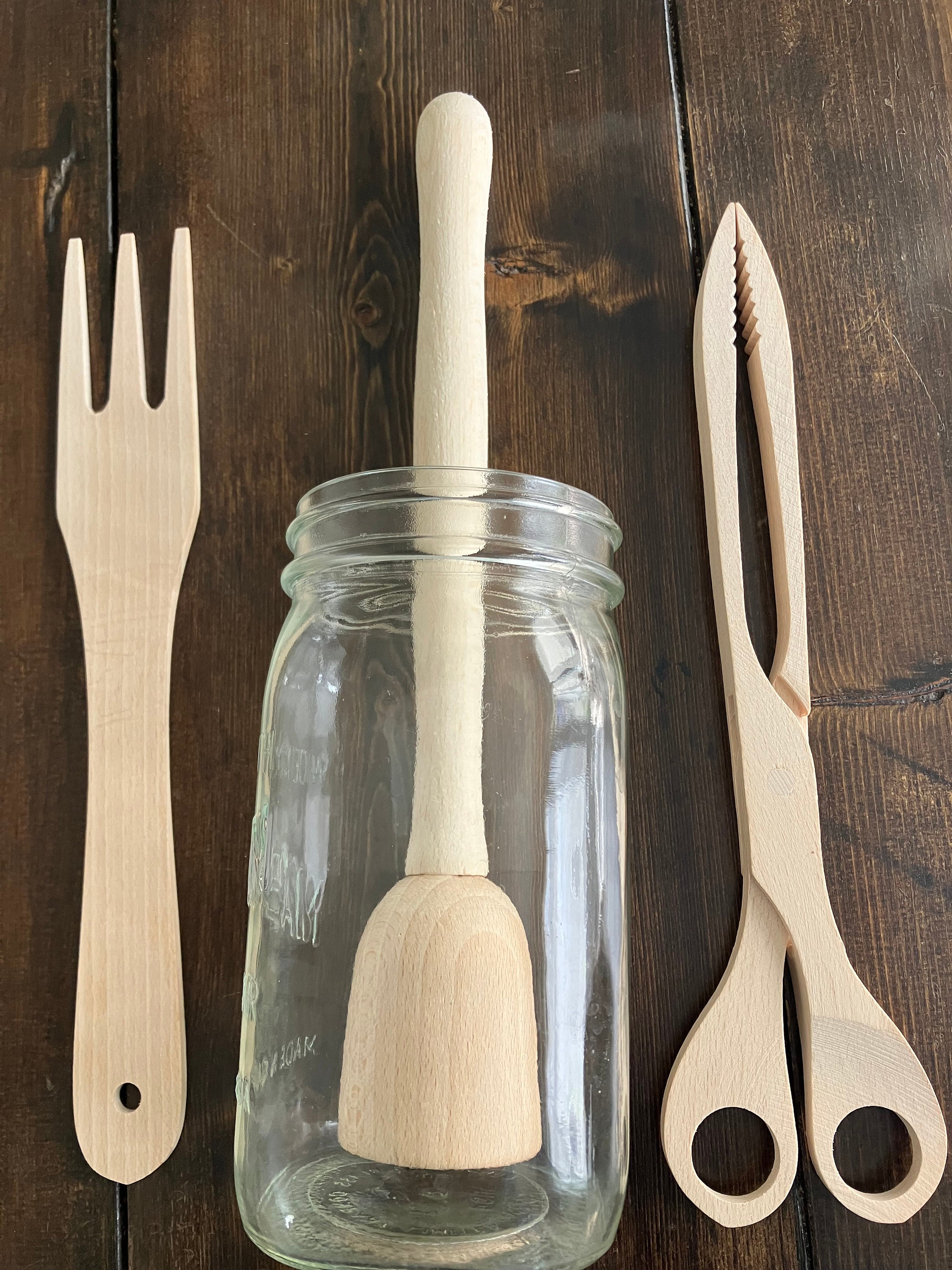 Sauekraut Cabbage Pounder, Fermented Food Handling Tool Kit. Sauerkraut ...