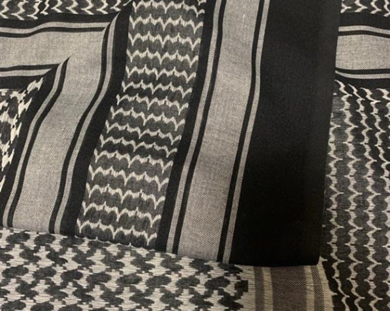 100% Cotton Keffiyeh Palestine Scarf, Cotton Traditional Fishnet ...