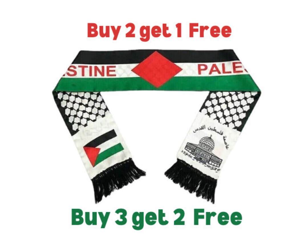 Palestine Scarf Palestine Flag Scarf Palestinian Scarf - Etsy