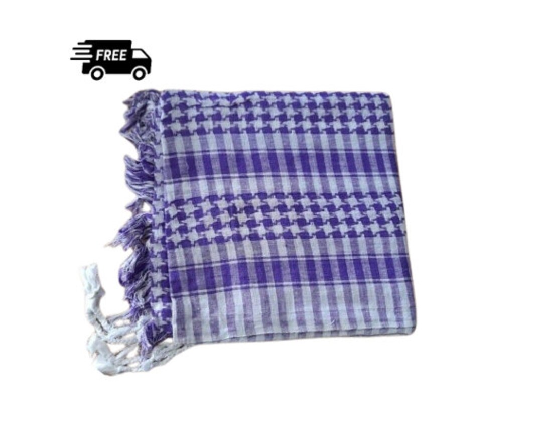 Palestine Scarf Keffiyeh Scarf Palestine Purple Keffiyeh - Etsy