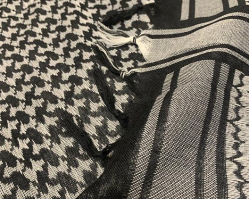 100% Cotton Keffiyeh Palestine Scarf, Cotton Traditional Fishnet ...