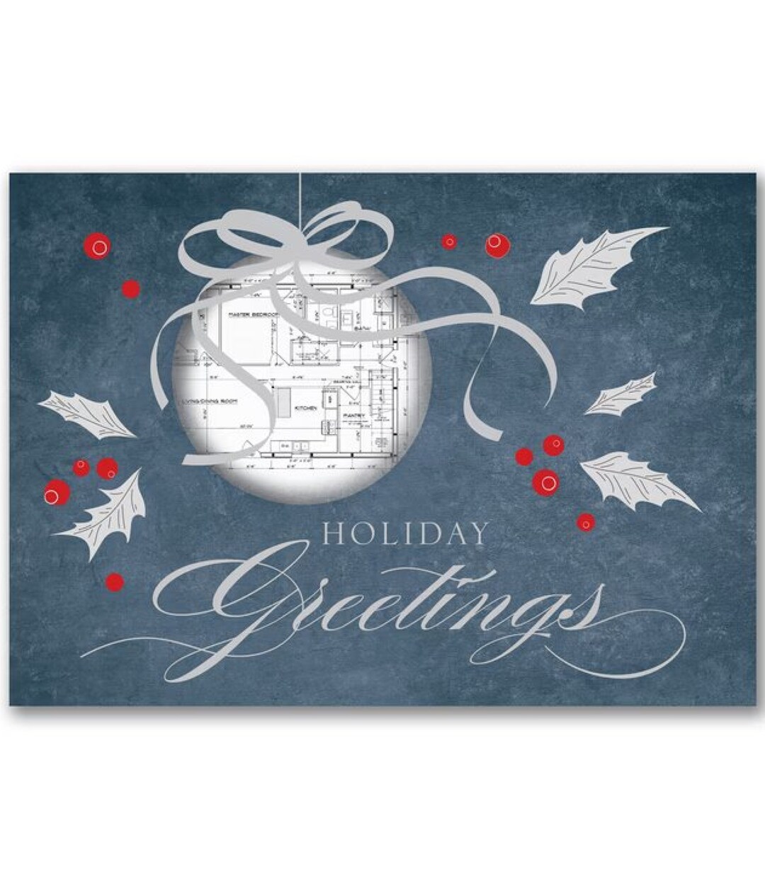 Personalized Holiday Blueprint Ornament Cards Custom Christmas - Etsy