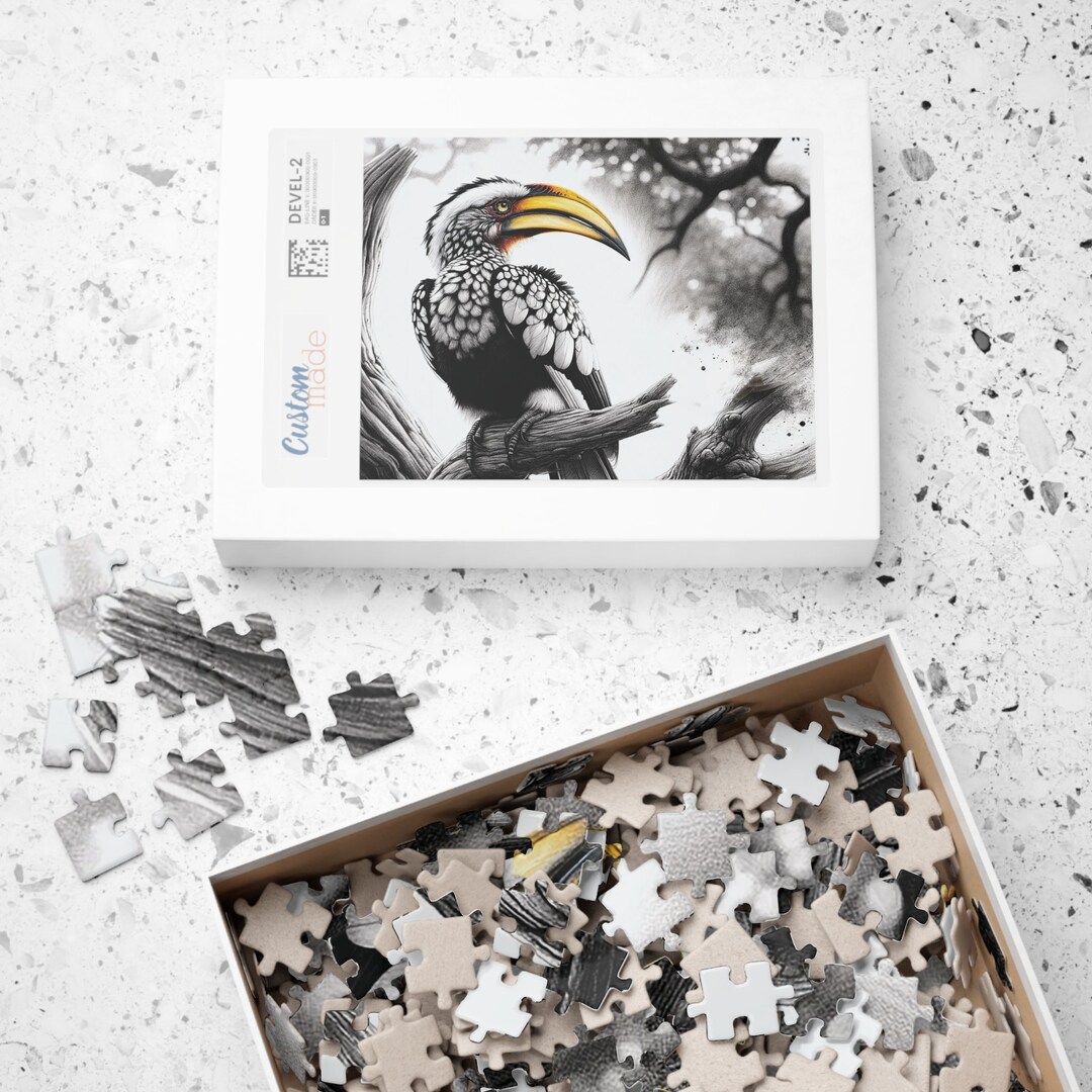 African Yellow Billed Hornbill Puzzle (110, 252, 520, 1014-piece Puzzle ...