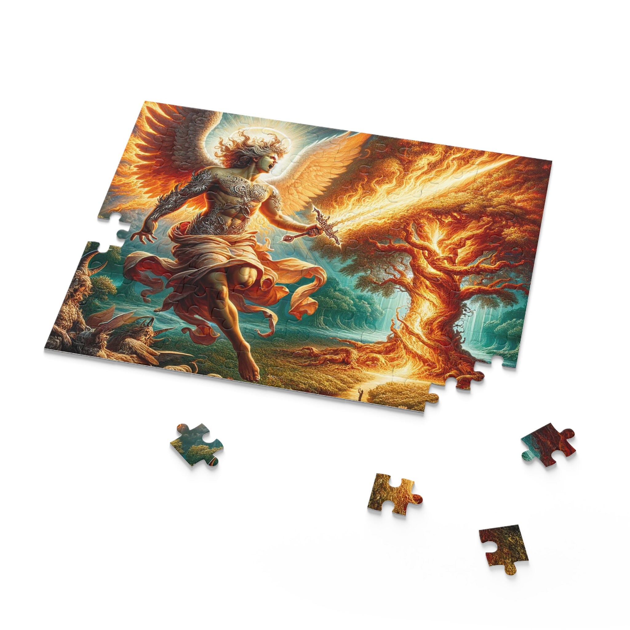 Cherubim Puzzle, Cherubim Jigsaw, Puzzle: Guarding the Tree of Life ...