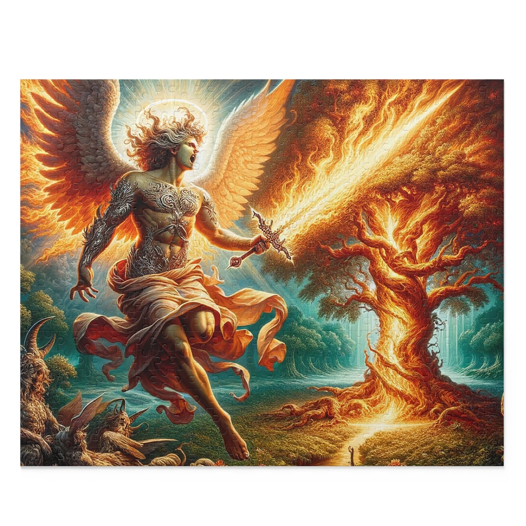 Cherubim Puzzle, Cherubim Jigsaw, Puzzle: Guarding the Tree of Life ...