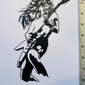 Dimebag Darrell Sticker, Dimebag Darrell Decal, Pantera Sticker ...